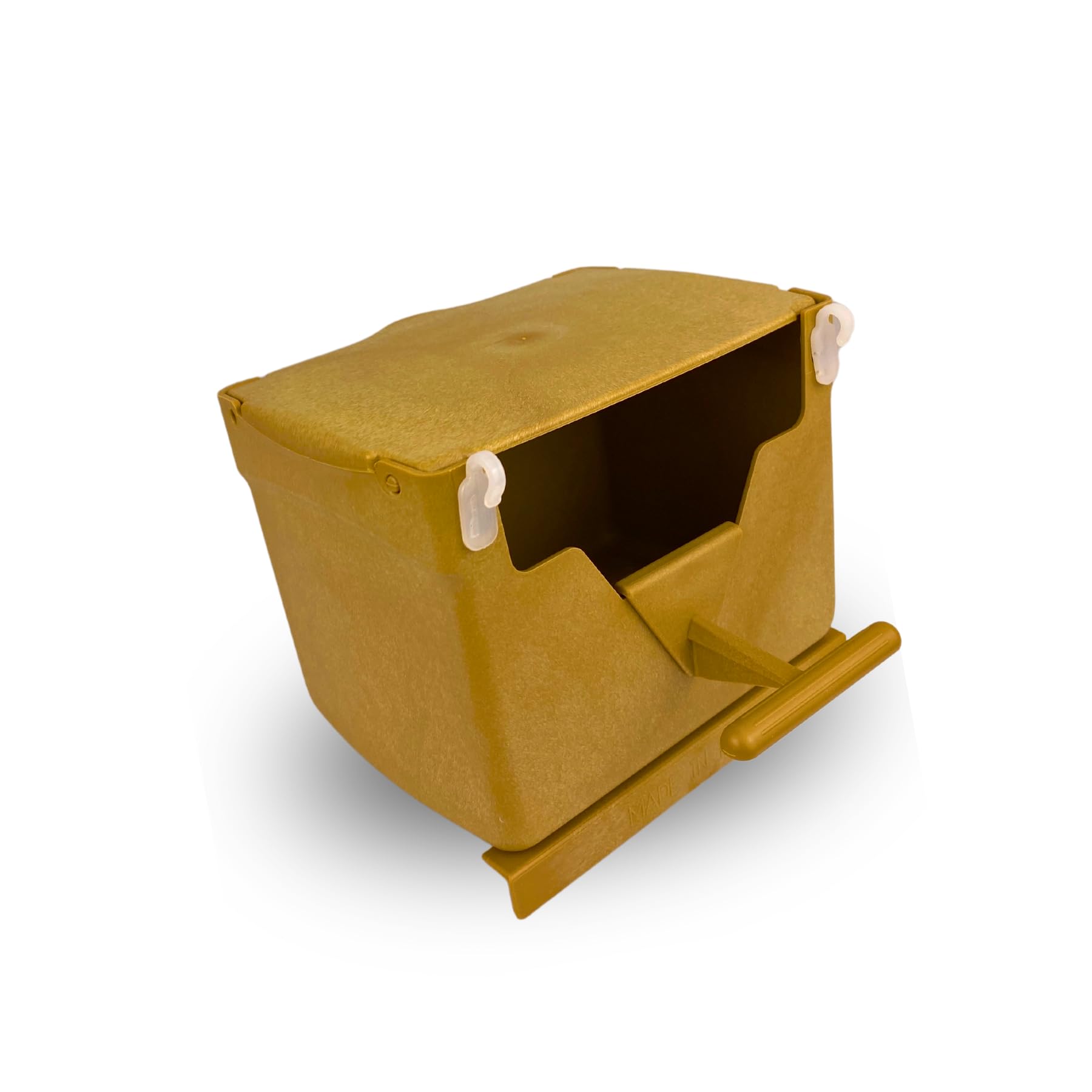 Plastic Finch Nest Box 2Gr - Ideal Shelter for Zebra & Society Finches, Easy Assembly Plastic Cage Removable Hooks, Ventilated Slats for Exotic Birds and Small Birds