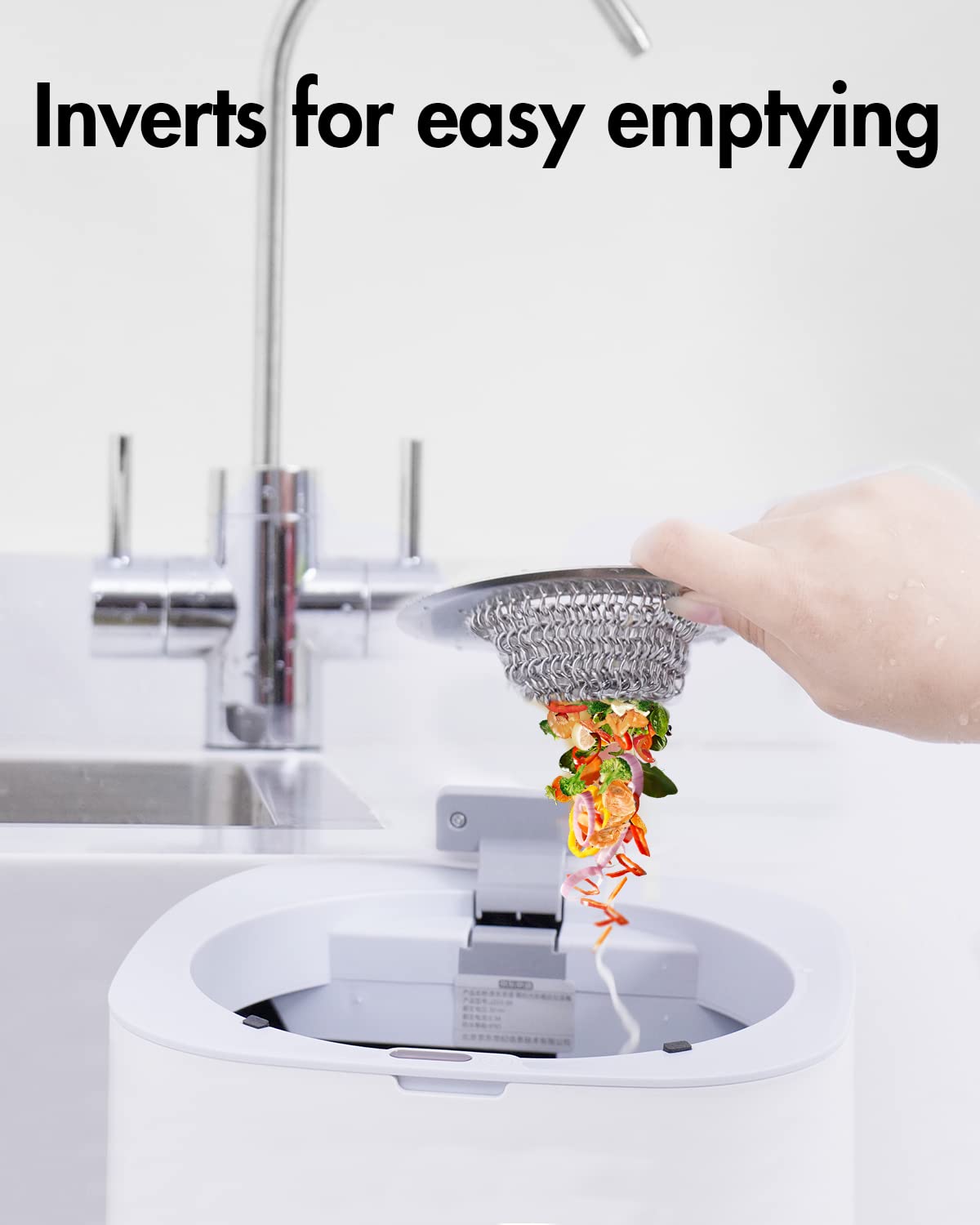 Sink Drain Strainer, Reversible Mesh Sink Strainer with 304 Stainless Steel, Wokdada Revolutionary Anti-Rust Kitchen Sink Strainer Food Catcher for Garbage Disposal Without Clogging