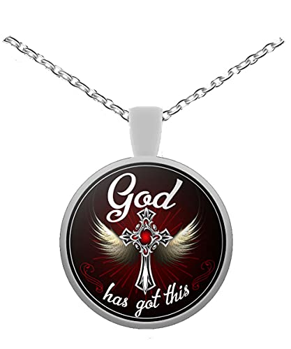 Teelaka Store God Has Got This Christ Cross Necklace (18K Gold Finish)