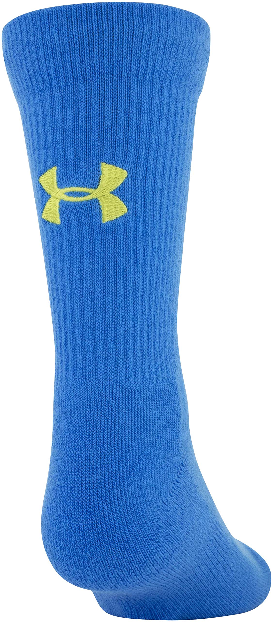 Under Armour Youth Novelty Crew Socks, 2-Pairs , White , Small