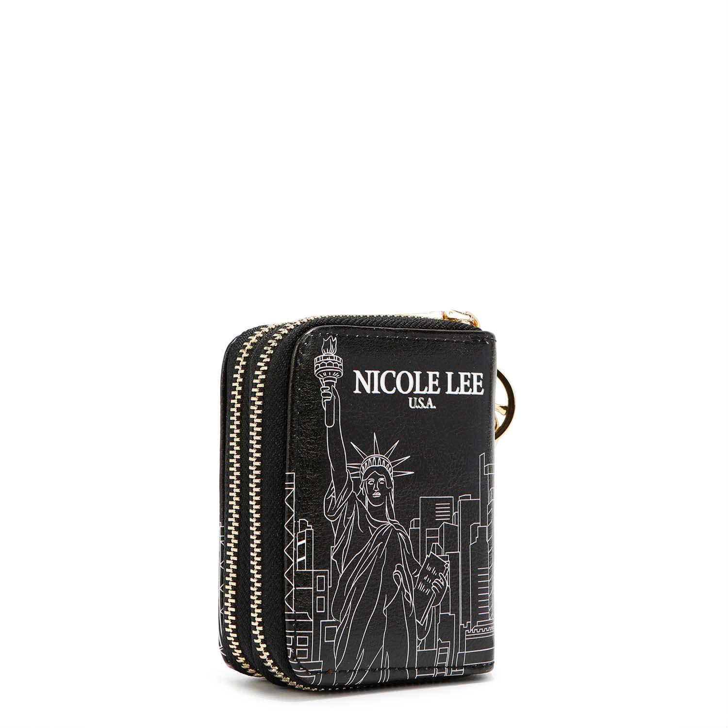 Nicole Lee PRT6319 CAREER WOMAN DOUBLE ZIP ACCORDION CARD HOLDER