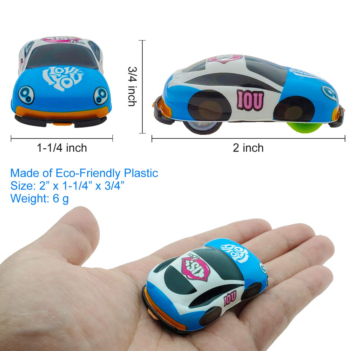 Pull Back Car, 30 Pack Assorted Mini Plastic Vehicle Set, Pull Back Truck and Car Toys for Boys Kids Child Party Favors, Car Toy Play Set