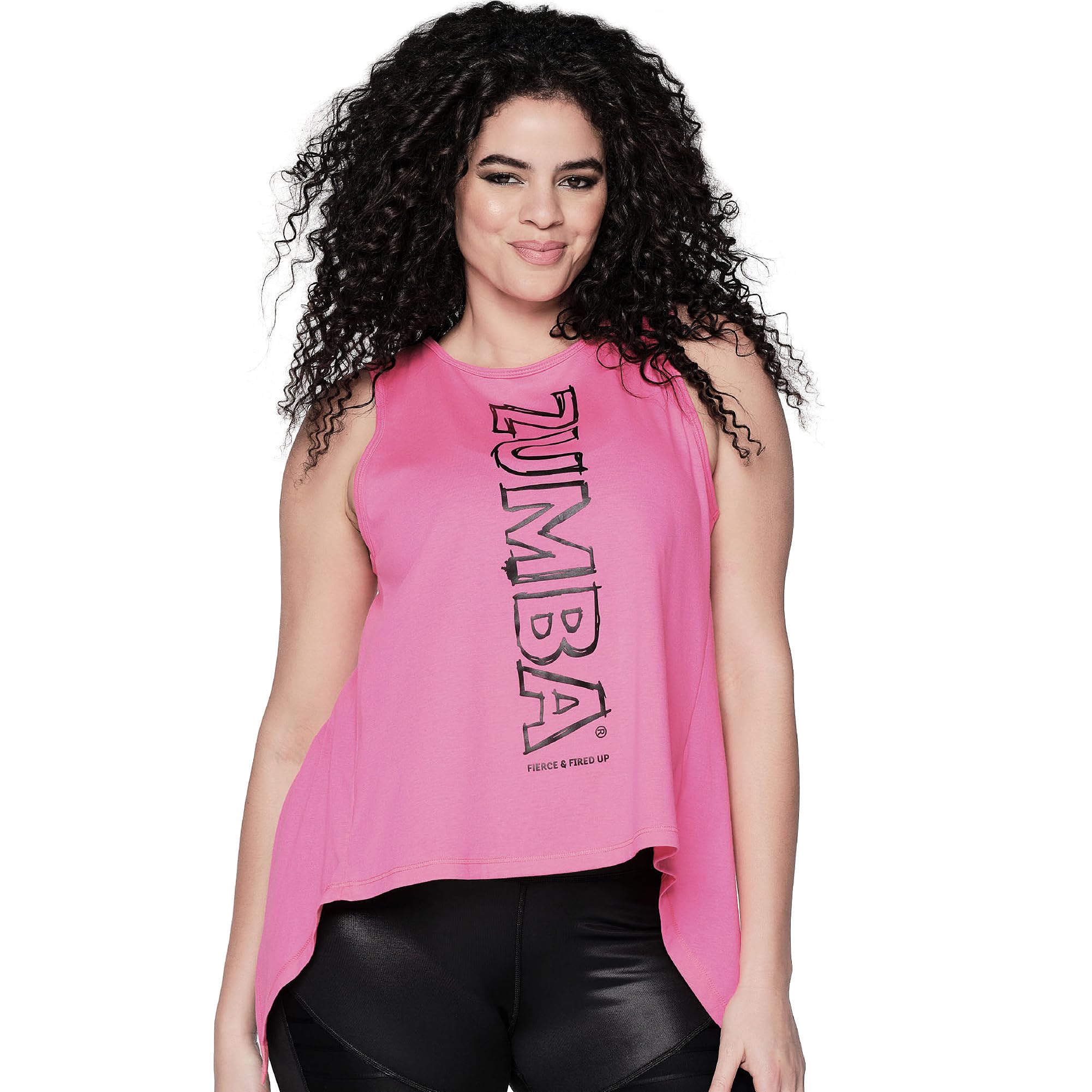 ZUMBA Women's Hello Kitty Tank Top, Sleeveless Workout Top, Medium, Wear It Out White