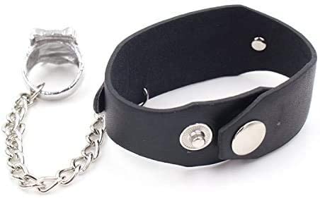 SWWLKJ Narutoo Shippuuden Anime Pu Leather Bracelet Ring, Ninja Jewelry Wristband Charms Punk