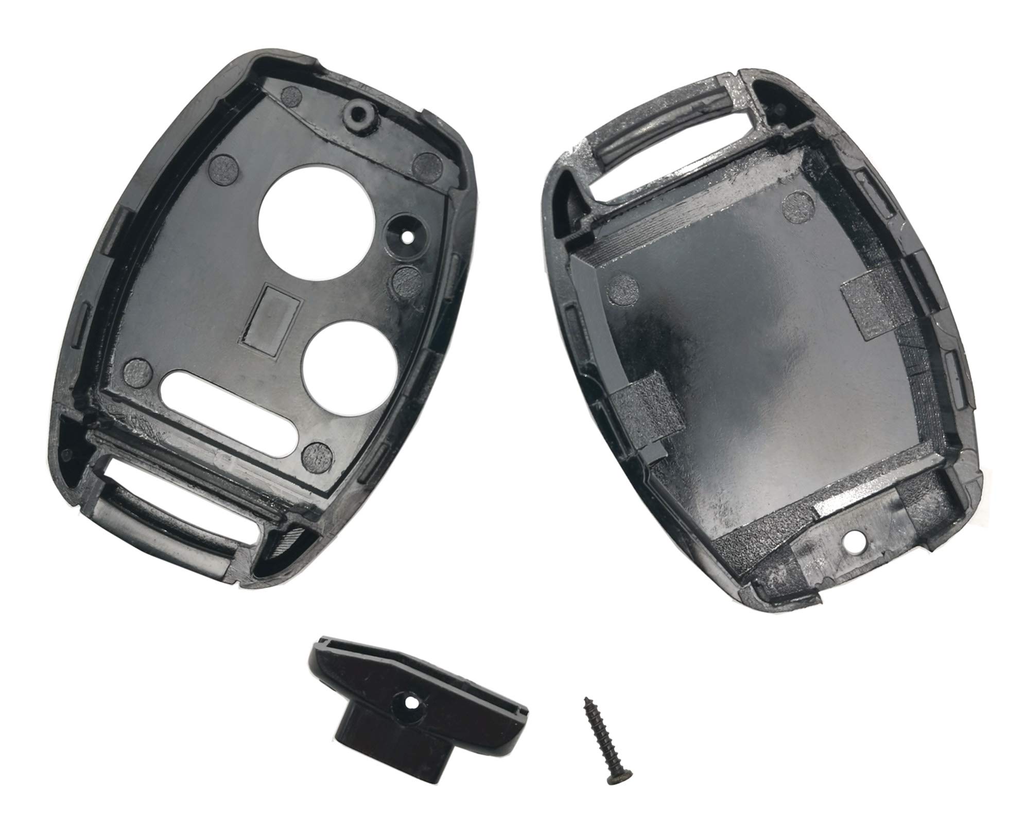 Replacement Key Fob Shell Fit for Honda Accord Crosstour Civic Odyssey CR-V CR-Z Fit 3 Buttons Keyless Entry Remote Case Car Key Housing (Casing Only)