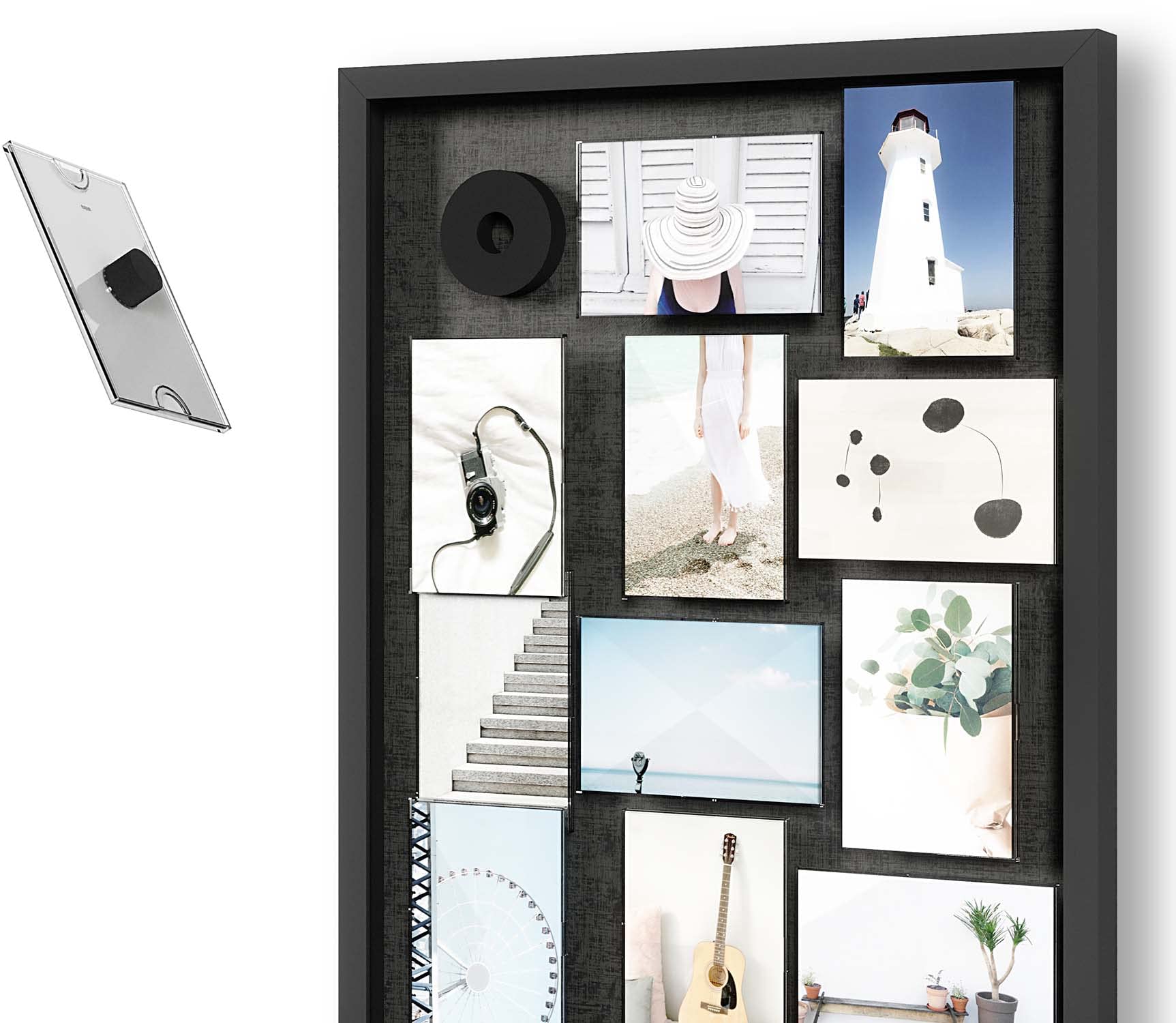 Umbra Pixie Multi-Picture Wall Frame, Black, Blackwood Tx