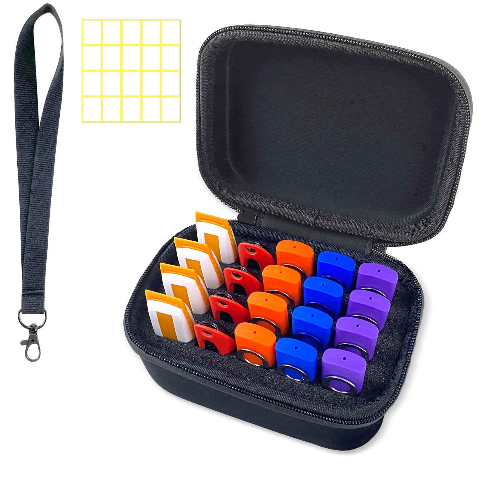Storage Bag for USB Flash Drive JBOS Flash Drive Case Electronic Accessories Organizer Holder for USB Flash/DriveThumb Drives/Pen Drives/Jump Drives (Blue)