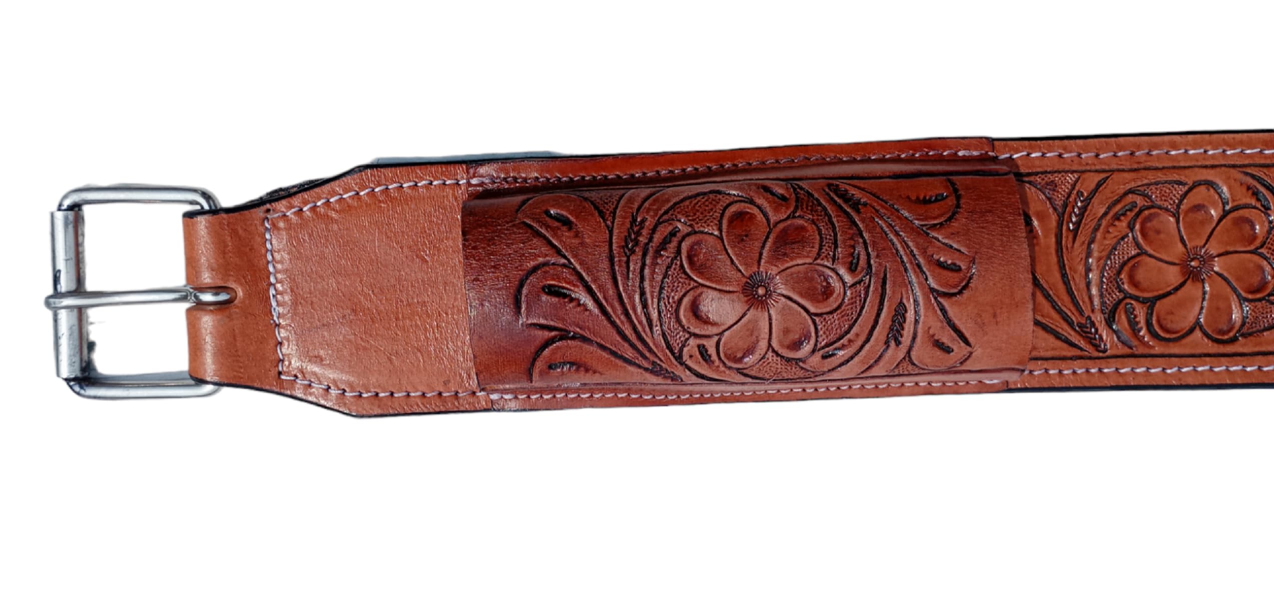 RAAVILS Horse Flank Cinch for Western Horse Saddles Horse TACK Leather Back Cinch Rear Saddle Girths