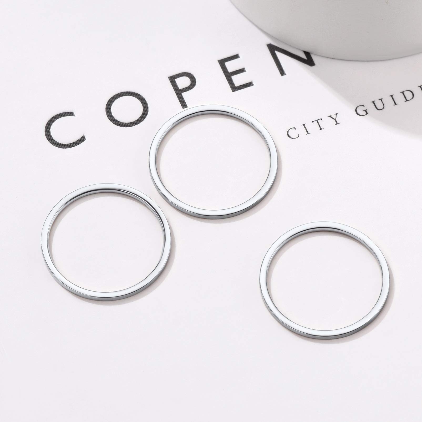 Size 10 Rings Pack Stack Rings Set Women Thumb Knuckle Midi Ring Bands Sets