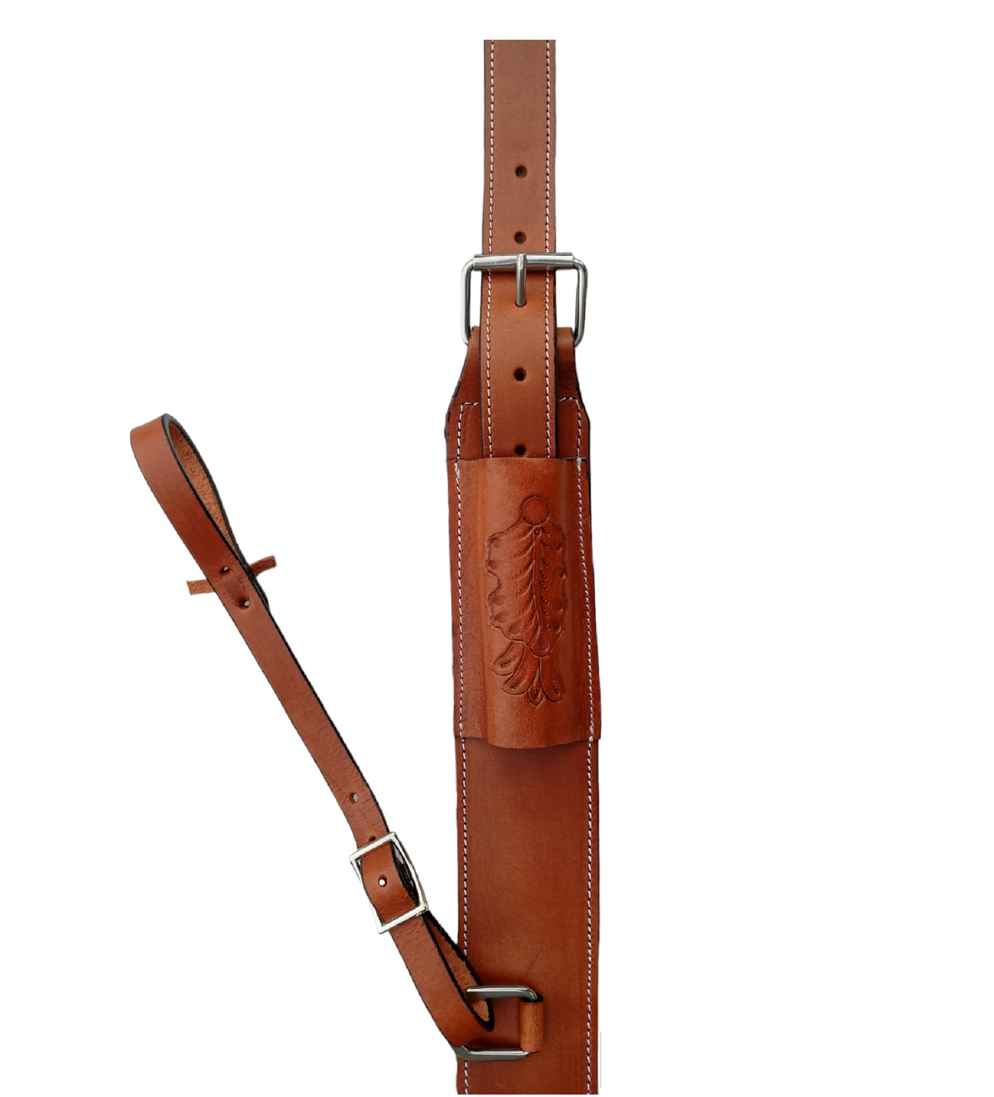 RAAVILS Horse Western Leather Complete Flank Cinch Set Rear Flank Back Cinch Girth Saddle Billets TACK Horse Cinches (Leather)