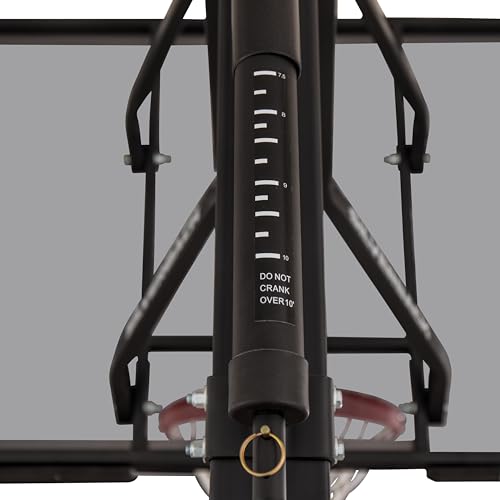 Silverback Ghost Basketball Goal with 60-Inch Tinted Tempered Glass Backboard