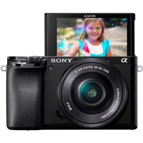 Sony a6100 Mirrorless Camera with Sony E PZ 16-50mm f/3.5-5.6 OSS Lens+Sony E 55-210mm f/4.5-6.3 OSS 128Gig Momory Cards+Lens+Case+(23PC) Bundle