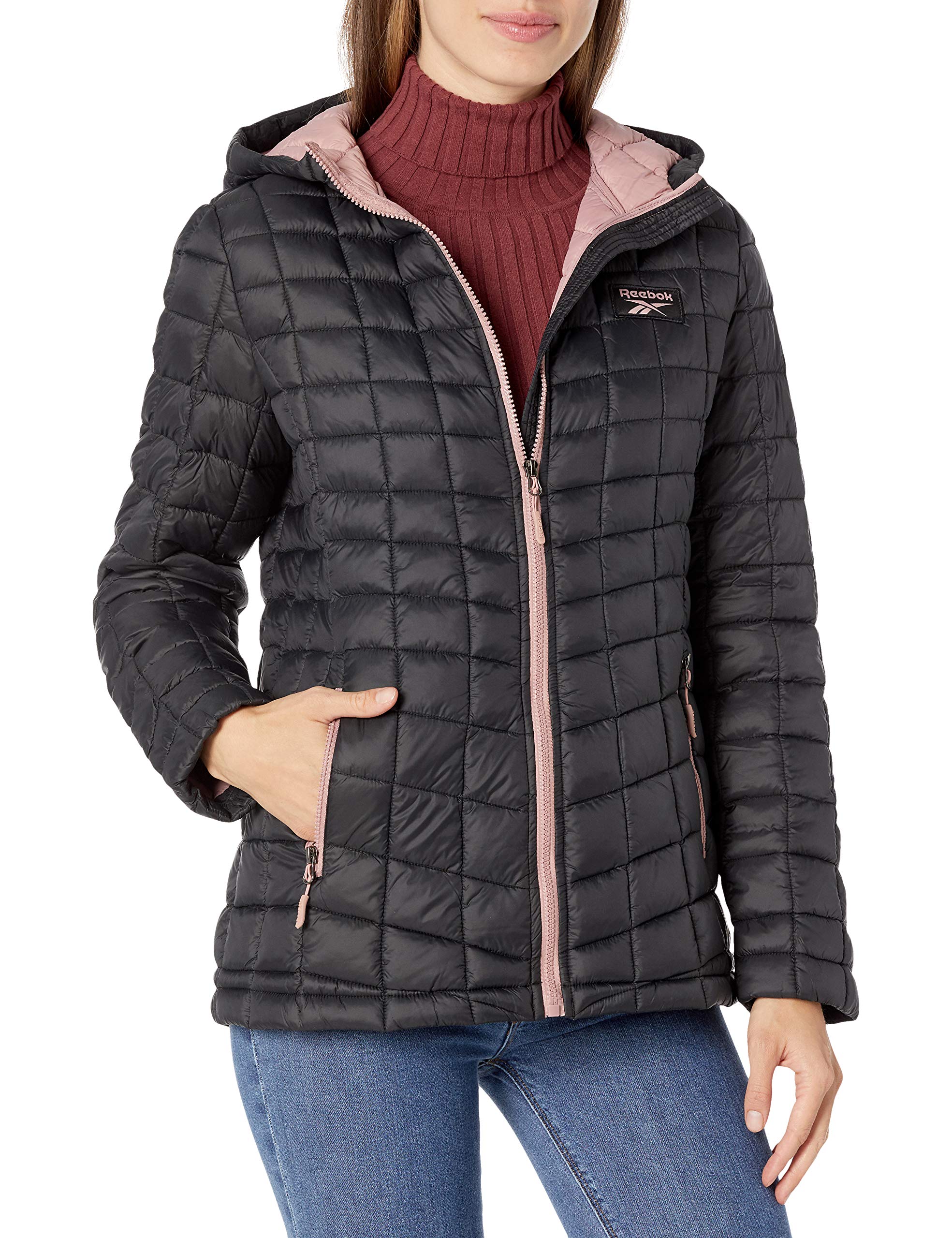 Reebok Women's Glacier Shield Jacket, ASHY Pink, XL
