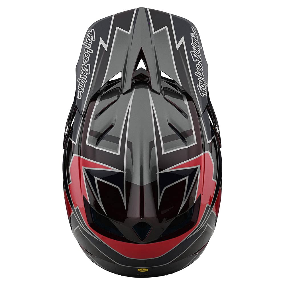 Troy Lee Designs Adult|Downhill|Bicycle|BMX|Full Face D4 Composite Helmet Graph W/MIPS (Red, 2X)