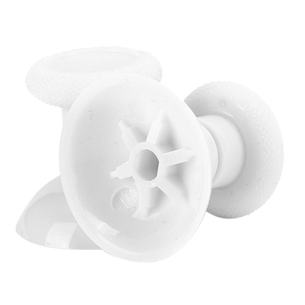 Thumb Grips Cover, Strong Wear Resistance Pc and TPU Thumb Grip Cap, for PS4, Xbox ONE, Gamepad,(White)