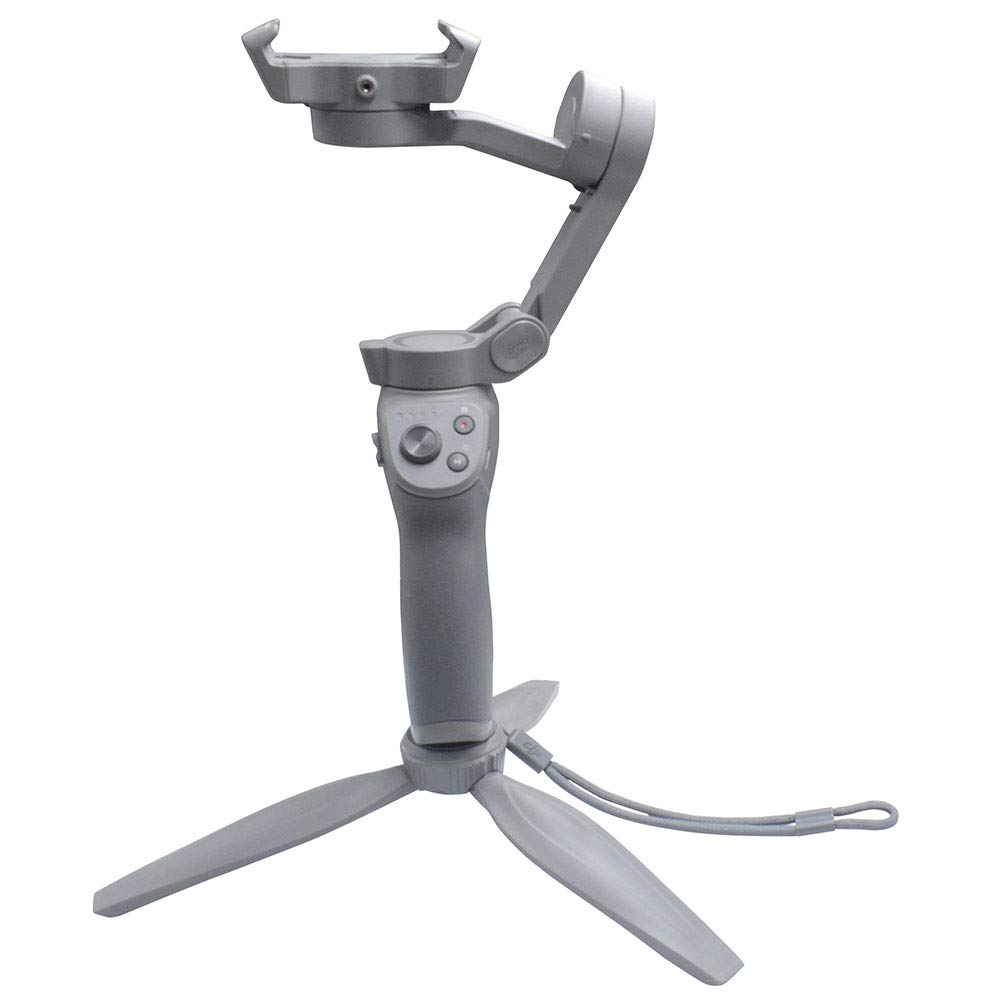 Sure RC OSMO Pocket 2 Mobile 5/4/3 Case and Tripod Bundle, Fits Gopro 11/ DJI OSMO Pocket 2, OSMO Action 3/2, Mobile 3/OM5 MO4 OM3; The Adjustable Grip Handle Tripod is Designed for DJI OSMO Mobile 3