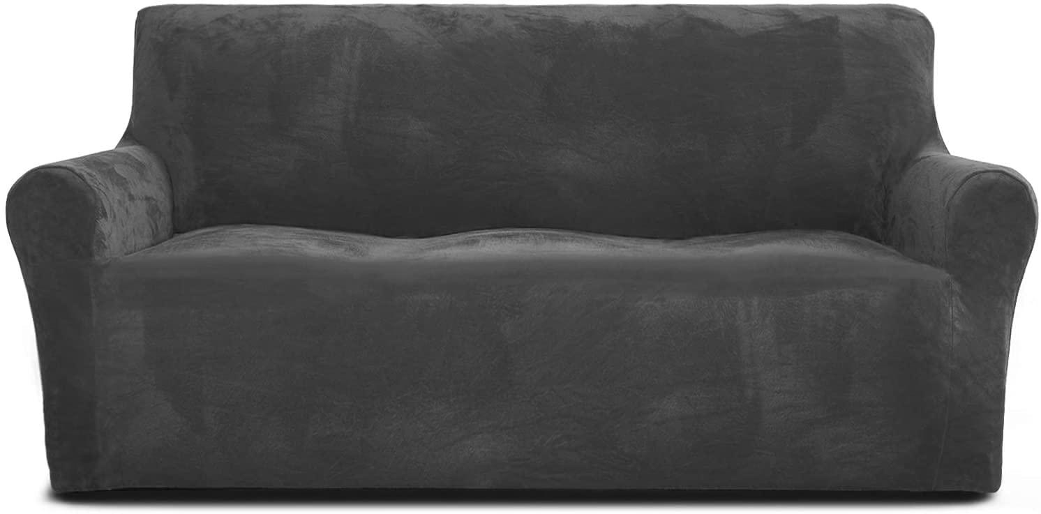 RHF Sofa Slipcover, Couch Covers for 3 Cushion Couch, Sofa Cover for 3 Cushion Couch, Couch Covers for Dogs, Couch Cover for 3 Cushion Couch (Dark Grey-Sofa)