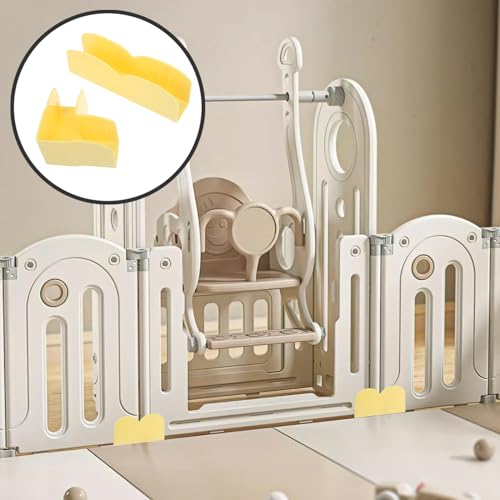 SOLUSTRE 2pcs Playpen Stabilizer Playpen Accessories Replacement Anti Slip and Anti Collapse Safety Baffle Yellow