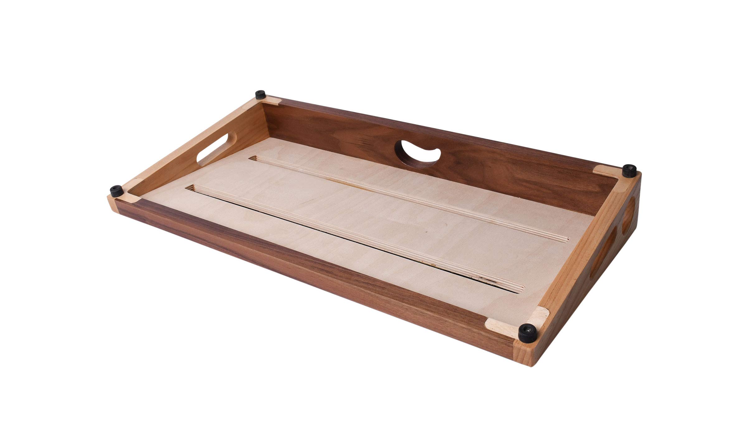 Ruach Kashmir Hardwood Pedalboard and Carry Case for Guitar Effects Pedals (Size 2.5)