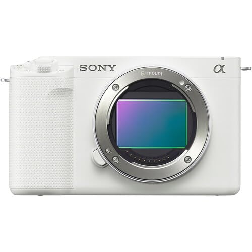 Sony ZV-E1 Mirrorless Camera (White) Advanced Accessory Bundle with 2 x Lexar 64GB SD Card, Gadget Bag, Flexible Tripod, & More