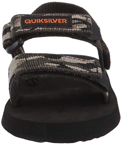 Quiksilver Boy's Monkey Caged Toddler Sandal, Green/Black/Green, 7(24) M US Little Kid
