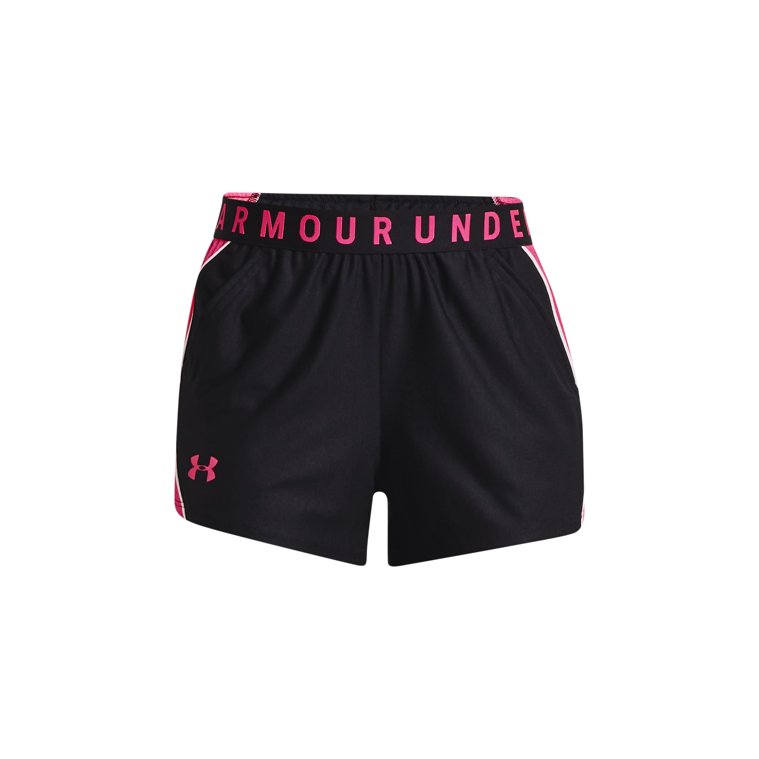 Under Armour Women's Play Up 3.0 Novelty Shorts, Black (002)/White, Medium