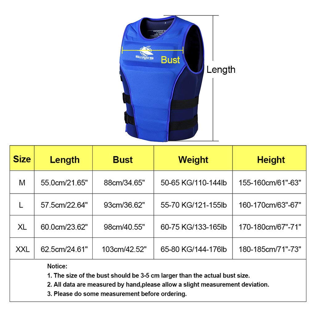Swim Vest Float Jacket for Adult, Float Suit for Kayaking Fishing Surfing Canoeing Sailing