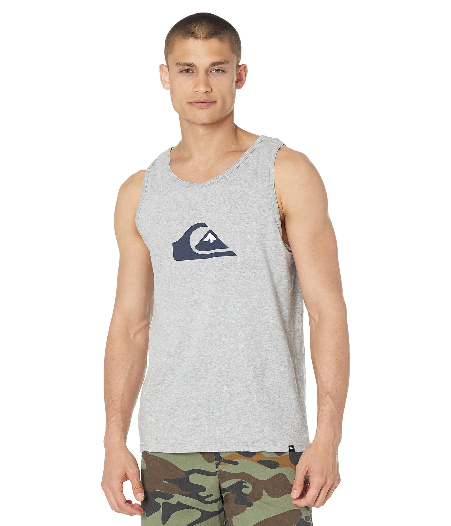 Quiksilver Men's COMP Logo, Athletic Heather, L