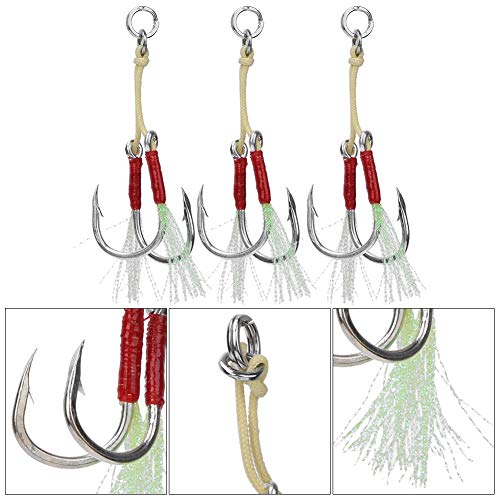 Yuuloo Multifunction Convenient 2set Fish Hook Reusable Incisive Lure Bait Barbed Hooks Kit Accessories Fishing Tools Easy to Clean(1)