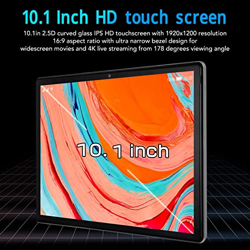 Tablet PC, 8GB RAM 128GB ROM 10.1in Smart Phone Tablet 4GLTE Mobile Calls Octa Core 5.0 100‑240V for Travel for Home (US Plug)