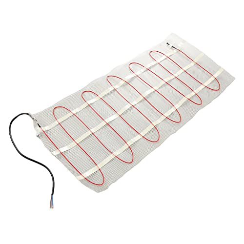 Raguso Electric Floor Heater Mat, Self Adhesive Mesh Easy to Install Multifunctional 240W Insulating PEP PVC Protective Sleeve Floor Heating Pad for Wood Floors(#1)