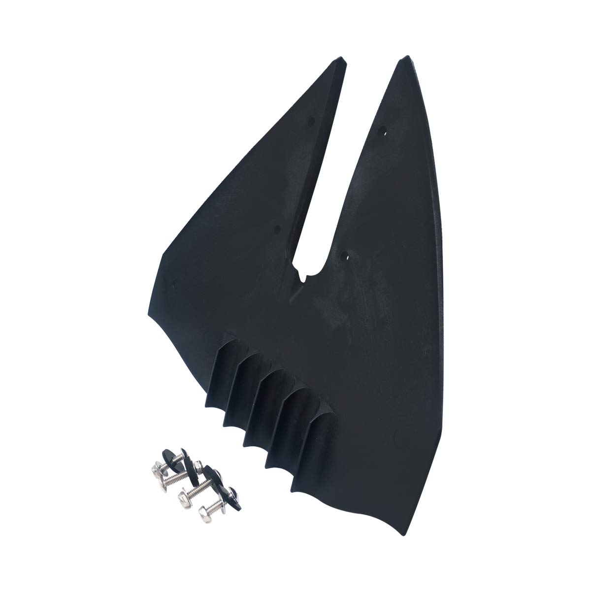UAN Marine HD200 Whale Tail Hydrofoil Stabilizer For Boat Outboards 8 to 40 HP With Premium Black Plastic