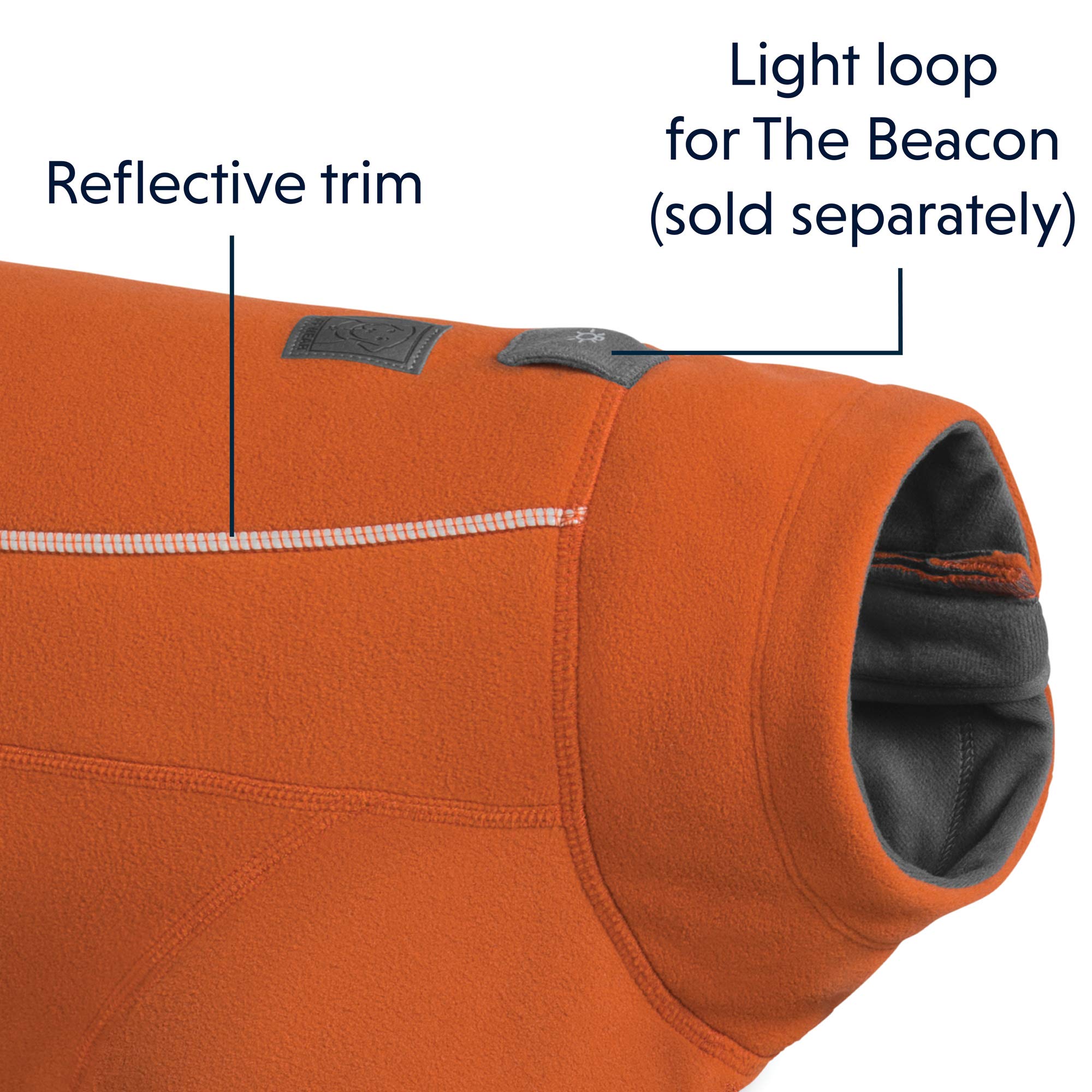 Ruffwear, Climate Changer Quick Drying, Breathable Fleece Jacket for Dogs, Canyonlands Orange, Medium