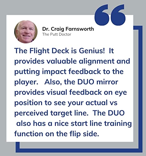 The Flight Deck Tour Kit: a USA-made comprehensive 3-in-1 system That includes The Flight Deck Tour, a premium Stainless Steel Mirror, and a Start Line Trainer. Outdoor use, Easy set up, portable.
