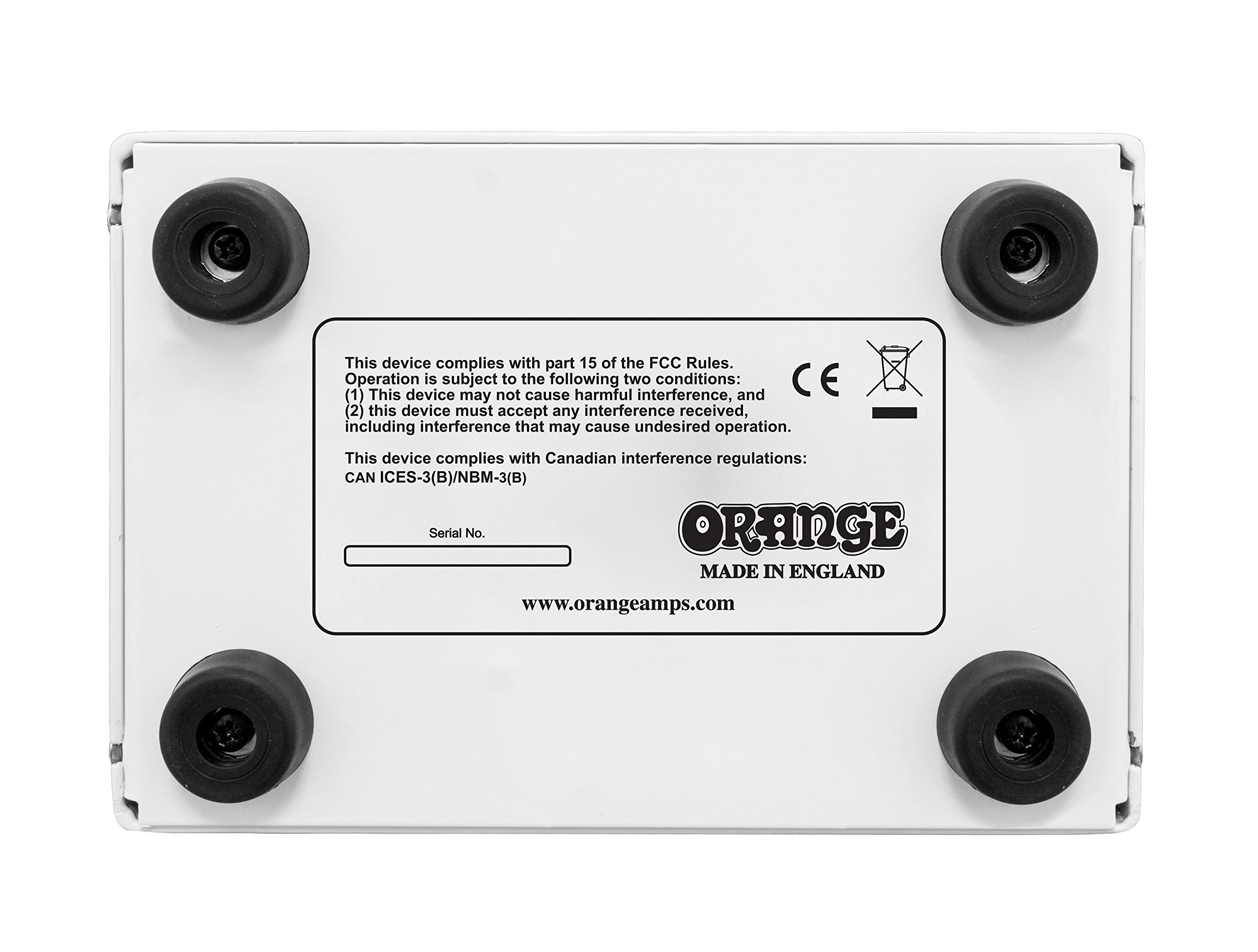 Orange Custom Shop Bax Bangeetar Guitar Pre-EQ Effects Pedal, White