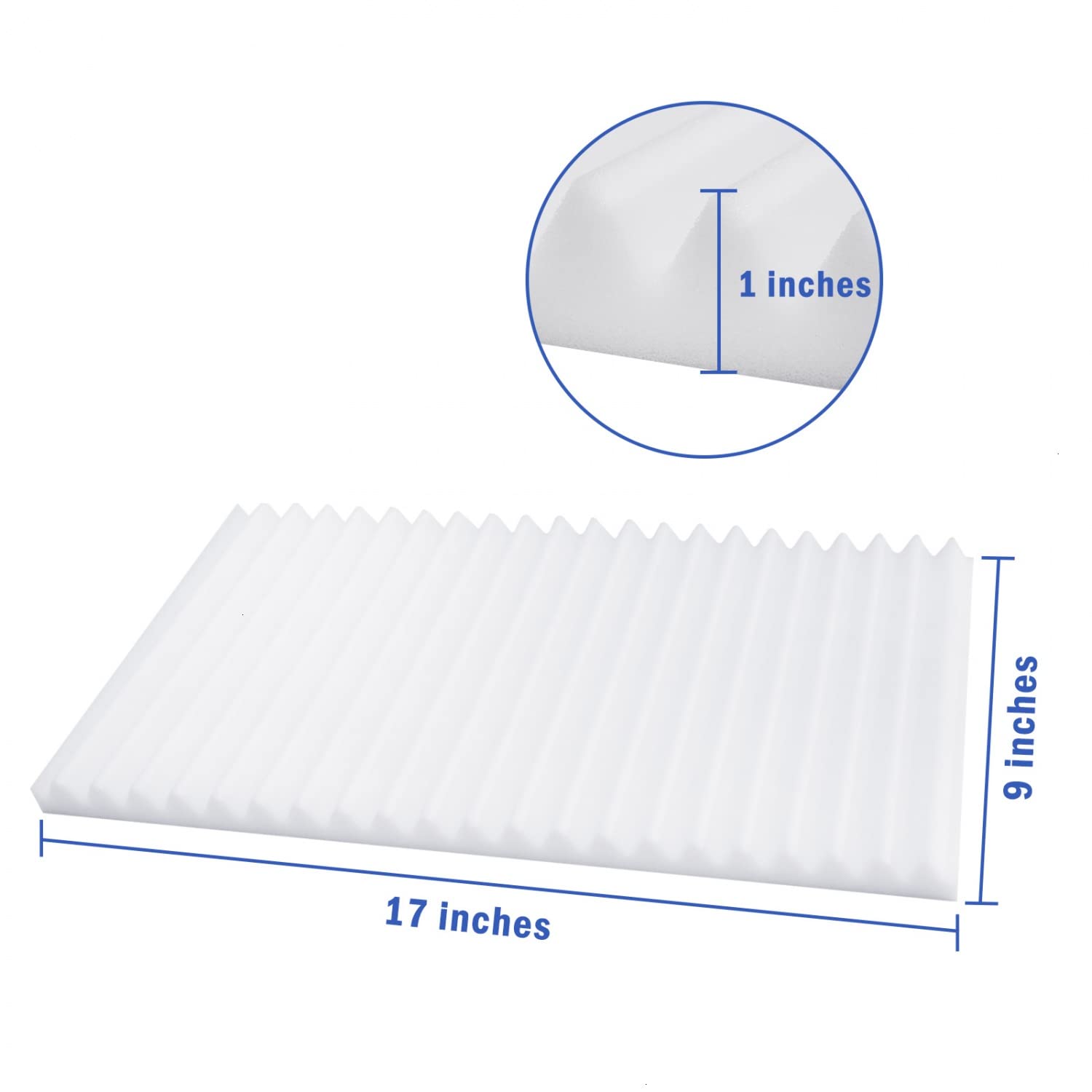 YoleShy Window Air Conditioner Side Panels Foam Insulation Panels for Window Air Conditioner, AC Units Window Insulation Kit 17 X 9 X 1 inch, Pack of 2, White