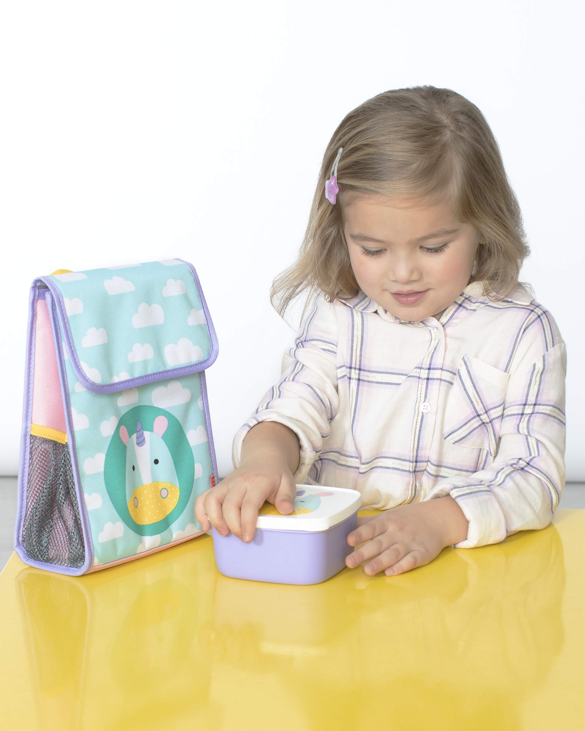 Skip Hop Toddler Snack Container Set, Zoo Snack Box Set, Unicorn, 3 Pack