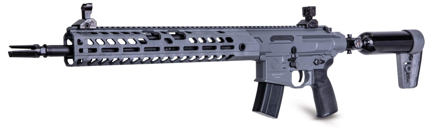 Sig Sauer Virtus .22 Cal PCP Air Rifle with 3-9x40 Riflescope w/Rings Set, Spare Mag (w/3belts), Lens Cleaning Pen and .22 x250 Pellets Bundle