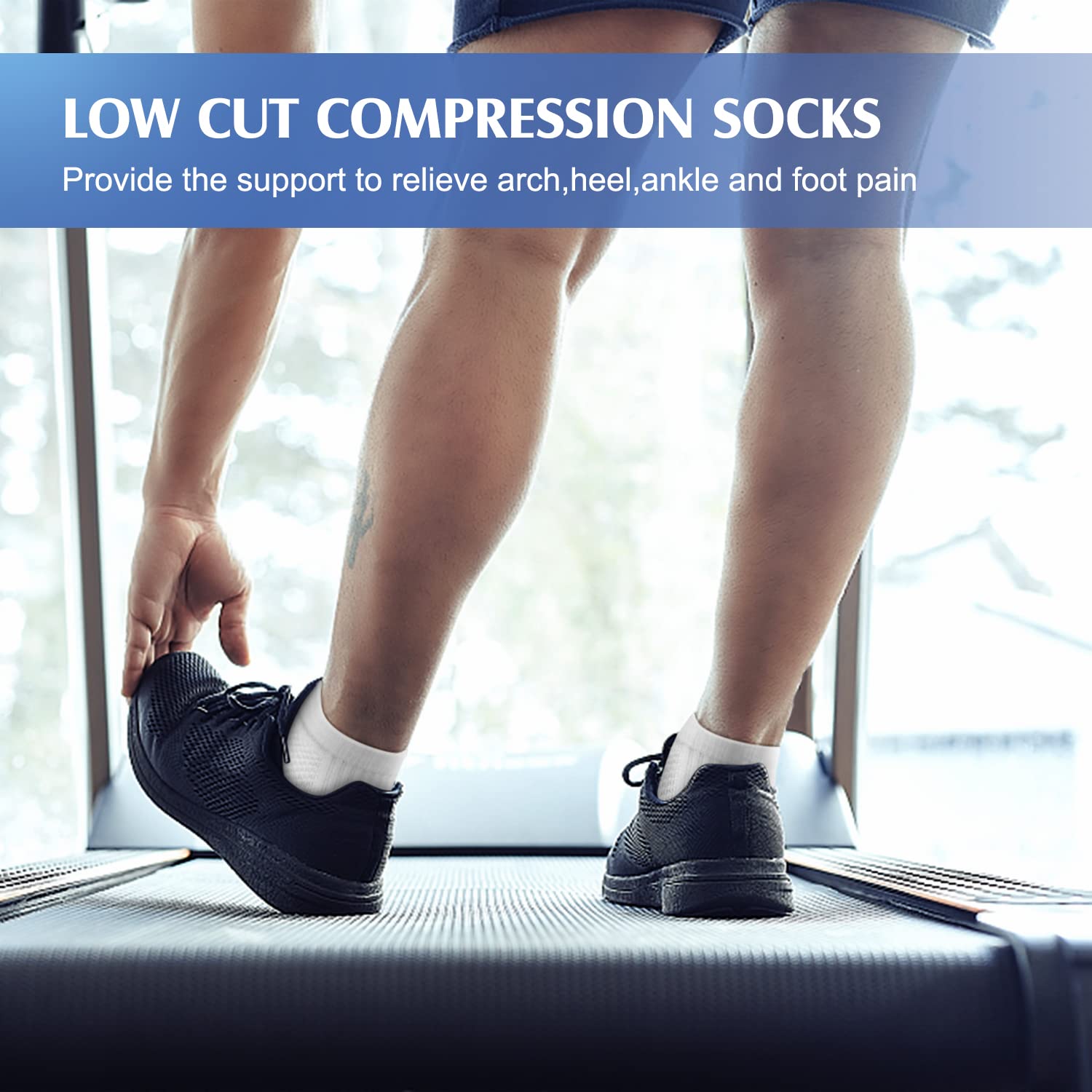 yeuG Copper Compression Socks for Men & Women Circulation- Arch Ankle Support for Athletic Running Medical Cycling (Small-Medium, A05-gray ankle -5 pairs)