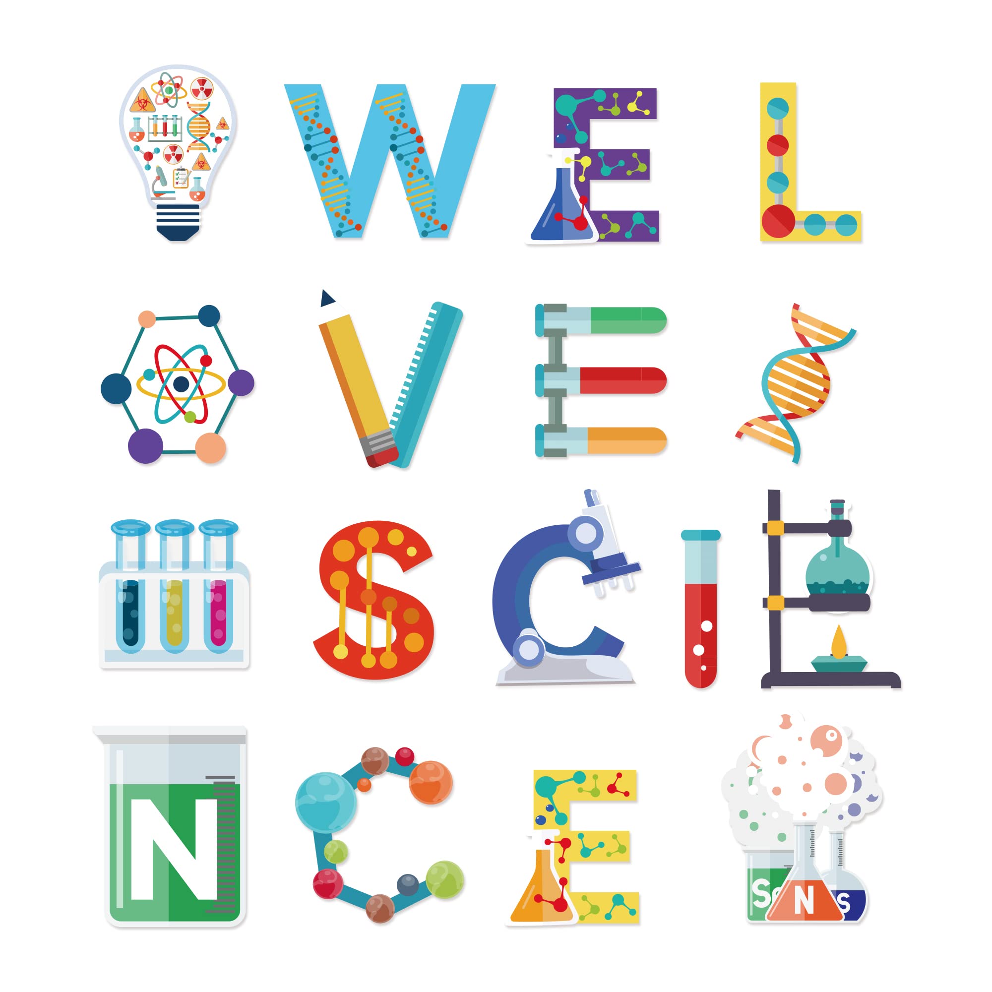 We Love Science Banner Science Party Decorations Science Theme Birthday Party Banner For Kids Mad Science Fun Scientist Subject Birthday Party Banner Supplies
