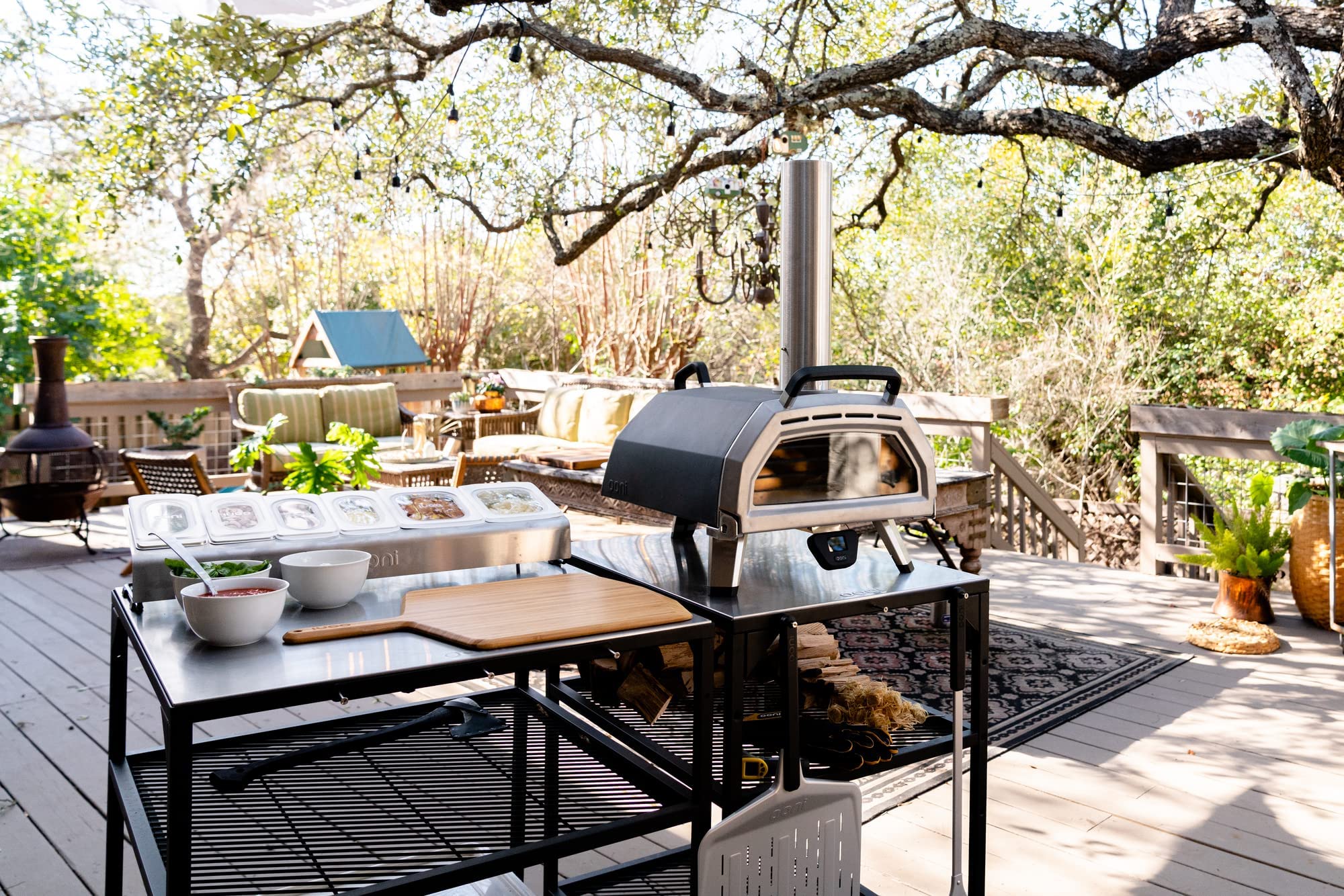 Offer - Save On Ooni Karu 16 Cover and Ooni 14" Perforated Peel with Ooni Karu 16 Mult-Fuel Pizza Oven – Cook in the Backyard and Beyond with this Outdoor Kitchen Pizza Making Oven Bundle