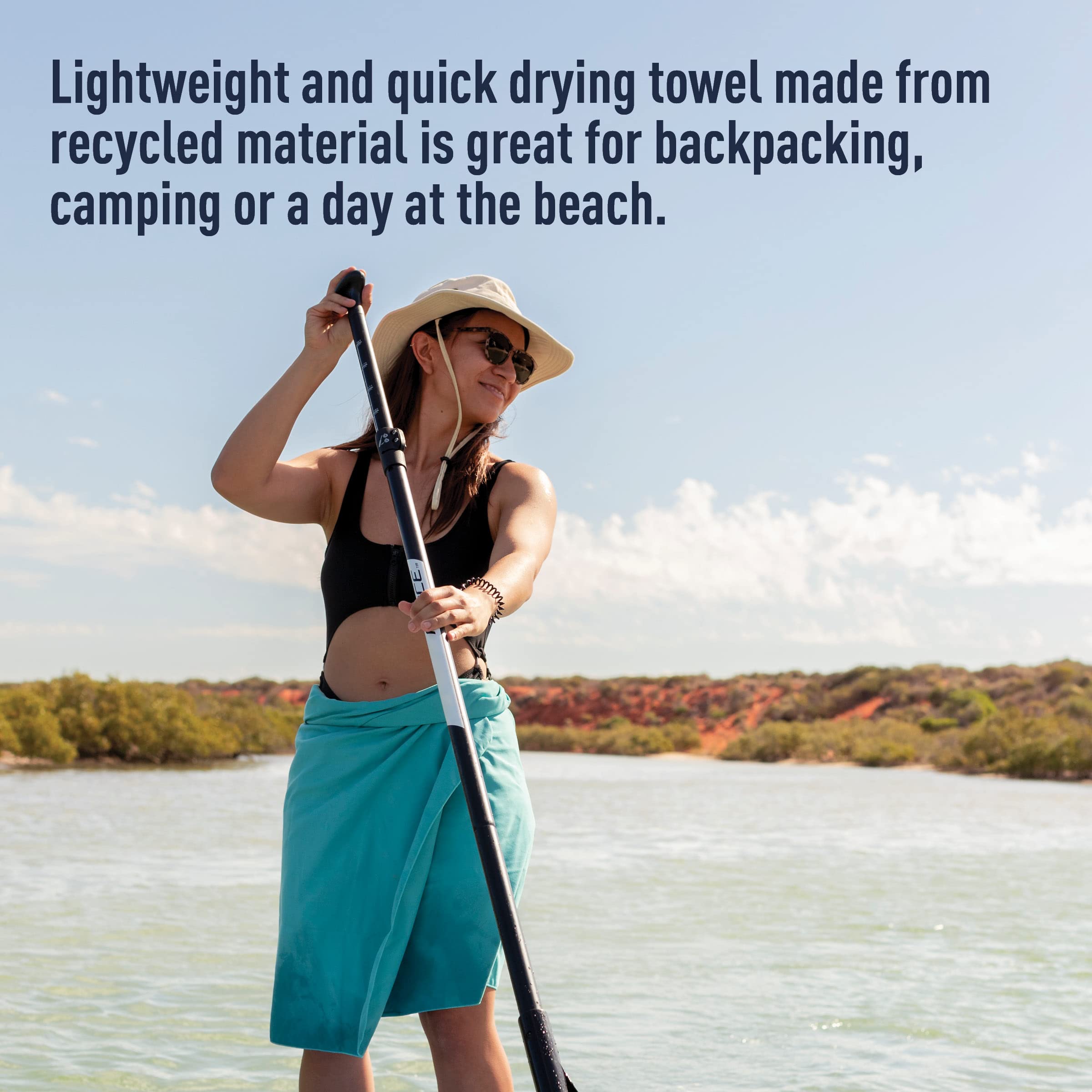 Sea to Summit Drylite Towel, Lightweight Camping and Travel Towel, Medium/Dish Towel, Orange