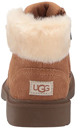 UGG Kids T AZELL Hiker Weather Fashion Boot, Chestnut Suede, 8 US Unisex Toddler