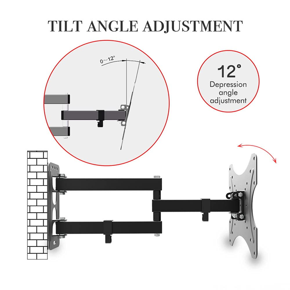 Universal Tv Stand Height Adjustable Tv Mount Stand Table Top Tv Base with Heavy-Duty Base for 32-55 Inch Led Flat Screen Tvs Hold Up to 88Lbs