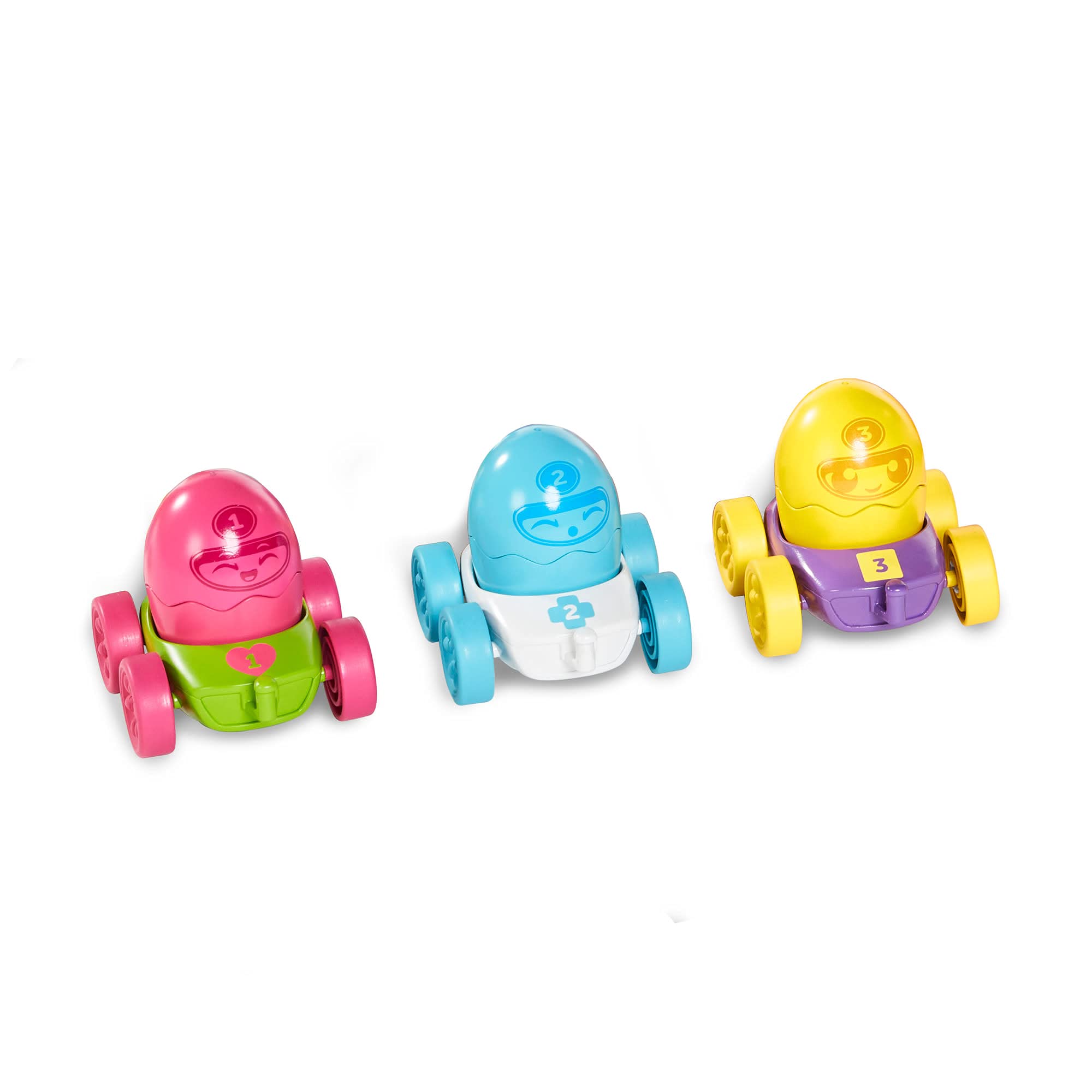 Toomies Hide & Squeak Egg Racers, Color Matching, Sorting Toy, 12+ Months