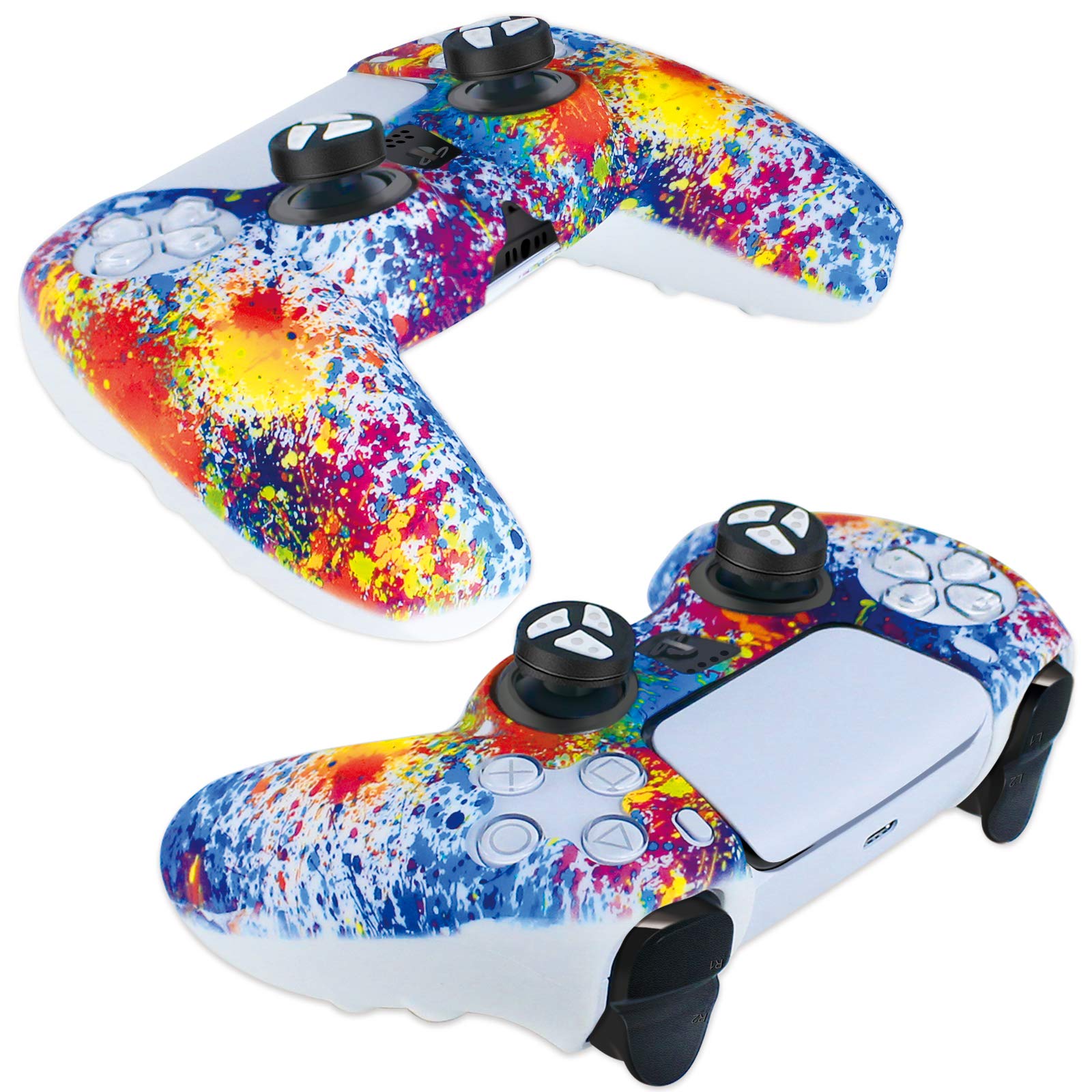 SIKEMAY PS5 Controller Cover Skin Case (Red)