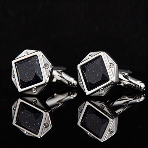 ZCMEB 4 Piece Men's Tie Clip Cufflinks Set Shirt Button Cuff Nails Cuff Nails Business Tie Clip Gifts