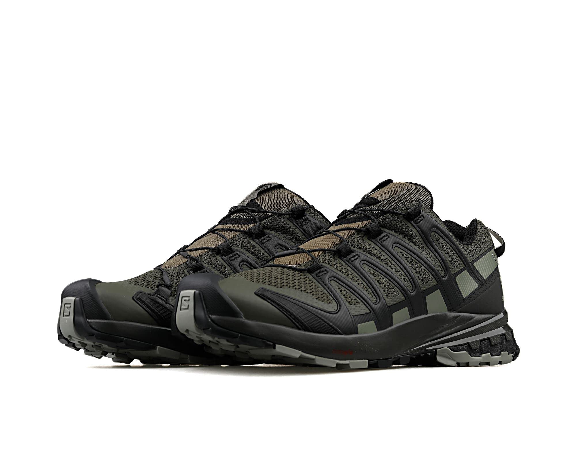 Salomon Men's Xa Pro 3D V8 Trail Running Shoes, Grape Leaf/Peat/Shadow, 7.5 Wide