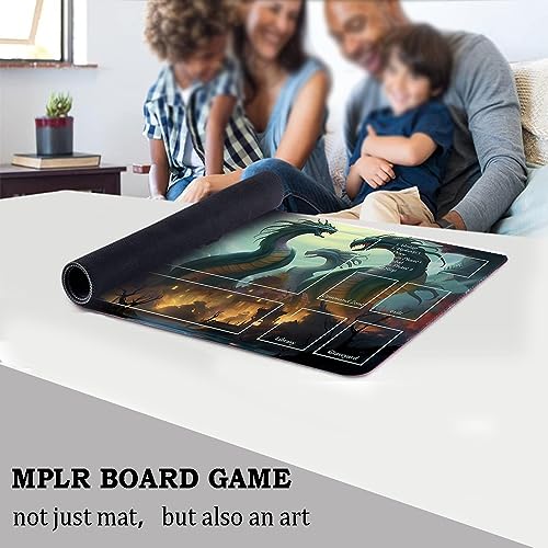 Premium Gaming Mat 60x35cm TCG Compatible with OCG CCG RPG MTG Gaming Mat, Mouse Mat Table Mat (Original Game Mat)