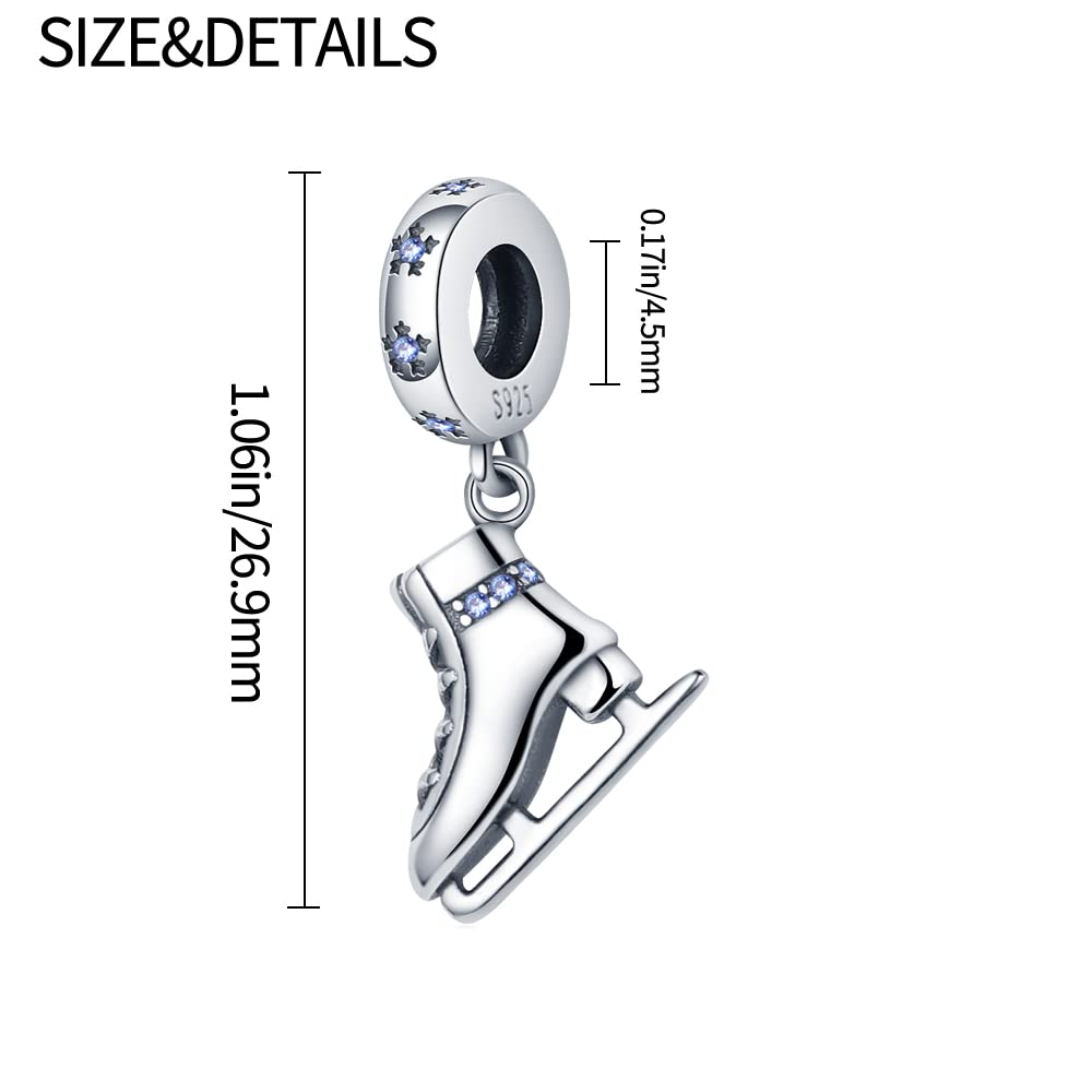 TINSLO Classic Charm For Women Charm Bracelet, 925 Sterling Silver Pendant Pendant Beaded Gift, Can Be Matched For Women